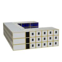 China Zontop High Quality Two Story Modular Light Steel Workshop Prefab House For Site Office for sale