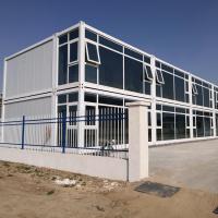 China Zontop China Morden  Low Cost Prefabricated Home  Building Flat Pack Container Office House for sale