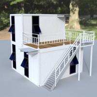 China Zontop  China Modern Small Ready Modular Quick Concrete Hurricane Proof Two Story Resort Cheap Homes Container Prefab  H for sale