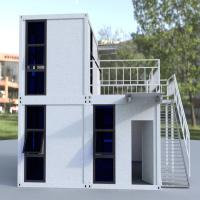 China Zontop China Modern Small Ready Modular Quick Concrete Hurricane Proof Two Story Resort Cheap Homes Container Prefab  Ho for sale