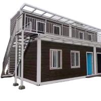 China 3 Bedroom 40 Feet Stackable Container Homes Flat Pack 40ft Luxury for sale