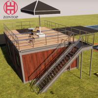 China Zontop Modern Flat Pack Portable Living 40ft Luxury China Prefab Homes 3 Bedroom  Prefabricated Container House for sale