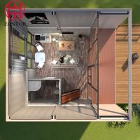 China Zontop Modern Flat Pack Portable Living 40ft Luxury China Prefab Homes 3 Bedroom  Prefabricated Container House for sale