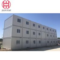 China Zontop Modern Flat Pack Portable Living 40ft Luxury China Prefab Homes 3 Bedroom  Prefabricated Container House for sale