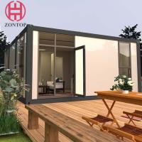 China Zontop Modern Living 40ft Luxury Flat Pack China Prefab Homes Bolt  Prefabricated Expandable Container House for sale