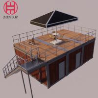 China Zontop Modern Living 40ft Luxury Flat Pack China Prefab Homes Bolt  Prefabricated Expandable Container House for sale