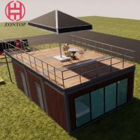 China Zontop Modern Living 40ft Luxury Flat Pack China Prefab Homes Bolt  Prefabricated Expandable Container House for sale