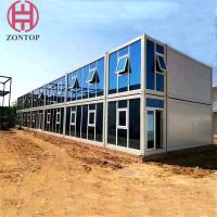 China Zontop Modern Light Steel Prefabricated Luxury Construction Complete Large Modular Prefab Container Houses for sale