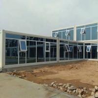 China Zontop Glass Wall Curtain 2 Story Prefabricated Living Home For Office Modular Container House for sale