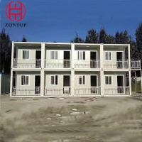 China Zontop China Factory Supply Light Stainless Steel Frame Earthquake  Two Storey Prefab Container  Houses for sale