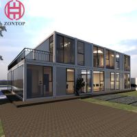 China Zontop China Factory Supply Light Stainless Steel Frame Earthquake  Two Storey Prefab Container  Houses for sale