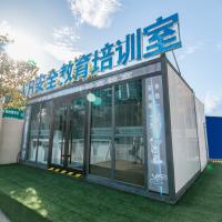 China Zontop modern luxury quick concrete ready prefabricated 4 bedrooms glass  prefab homes bolt container house for sale