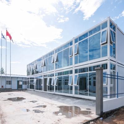 China Zontop Modern Luxury Quick Concrete Ready Prefabricated 4 Bedrooms Glass  Prefab Homes Bolt Container House for sale
