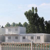 China Zontop Modern Luxury  Easy Assemble Steel Prefabricated 2 Story Frame 20ft 40 Ft  Shipping Container House for sale