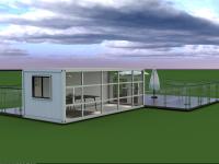 China Zontop China Prefabricated  Light Steel Structure Container Office Prefab House for sale