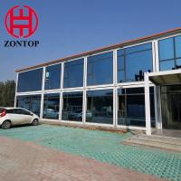 China Zontop China Hurricane Proof Modern Modular  3 Bedrooms 2 Storey Prefab Container House for sale
