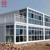 China Zontop  New Products Modular Mobile Office Building Flat Pack Houses Prefabricated  Container Homes for sale