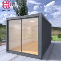 China ZOntop china popular20ft manufactured homes earthquake proofing steel structure prefab container house for sale