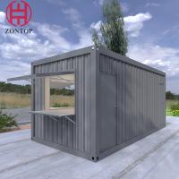 China ZOntop china popular20ft manufactured homes earthquake proofing steel structure prefab container house for sale