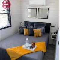China Zontop Hot Sale Prefabricated Mobile Portable Flat Pack Fully Furnished Portable Homes 2 Bedroom 40FT  Container House for sale