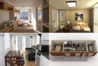 China Zontop Modern Luxury Quick Concrete Construction Complete Large Contemporary 40ft Container House Prefab Office House for sale
