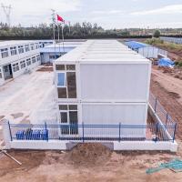 China Zontop Modern Luxury  Easy Assemble Prefabricated Houses Fast Assembly Flat Pack Container Solar Powered Prefab House for sale
