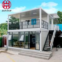 China Zontop Modern Luxury Quick Concrete Construction Complete Large Modular Prefab  House for sale