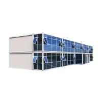 China Zontop Modern Luxury  Easy Assemble Steel Prefabricated  Light Steel Two Storey Two Bedroom Modular Prefab Glass House for sale