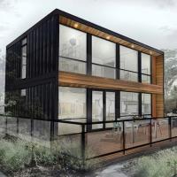 China Zontop Modern Luxury  Easy Assemble Steel Prefabricated 2 Story Prefabricated  Small Modular Log Low Cost Prefab Homes for sale