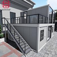 China Two Bedroom Prefab Container House Modern Flat Pack Portable Living for sale