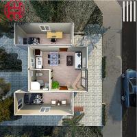 China Zontop Modern Flat Pack  Light Steel Structure Building Home Prefabricated Shed Modular Small Prefab Containers  Home for sale