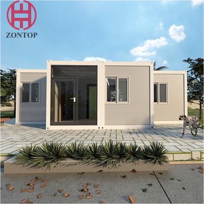 China Zontop Modern Luxury Easy Assemble Steel Manufactured Prefabricated   Storage Prefab  Container  Home House for sale
