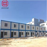 China Zontop Modular 20 Ft Prefabricated Ready Made Container Office Living Flat Pack Container House for sale