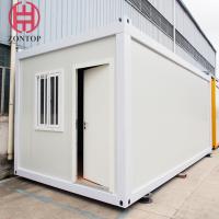 China Zontop Modular 20 Ft Prefabricated Ready Made Container Office Living Flat Pack Container House for sale