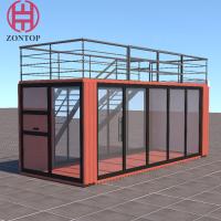 China Zontop China Supplier Living Container House Mobile Prefab House Apartment Shop Pack Container  Home for sale