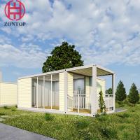 China Zontop Modern Luxury  Easy Assemble Steel Prefabricated 2 Story Complete Large Modular Prefab Glass House for sale