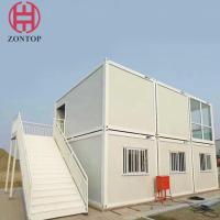 China Zontop Shipping Cost Folding 40 Ft 20 Ft Container House  Luxury Prefabricated  House for sale