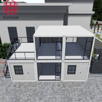 China Zontop 2 Bedroom China Complete Low Cost Luxury Expandable Prefab Buildings Modular House Container Home for sale