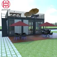 China Zontop Modern Living 40ft Luxury New Low Cost 20ft 40ft Offices Prefabricated Shipping House Container Home for sale