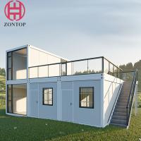 China Zontop Two Floor 2 Bedroom Prefabricated Modular Houses Modern Cheap Prefab Luxry Container Home for sale