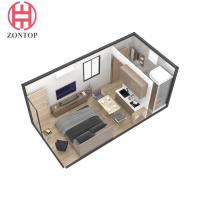 China Zontop  Modern Living Portable 20 Ft 40ft Modern  Cabin  High Quality  Movable  Steel Structure Prefabricated Houses for sale