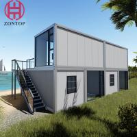 China Zontop Luxury Resort Apartment Modular Prefabricated Modern Design Living House Prefab Flat Pack Container Home for sale