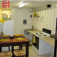 China Zontop Modern Luxury Quick Concrete Construction Cheap Modern Luxury Prefab House Easy Assembly 3 Bedroom Container Home for sale