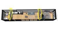 China Galvanlized Steel Frame Flat Pack Container House Luxury Two Storey 3 Bedroom 20ft for sale