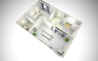 China Galvanlized Steel Frame Flat Pack Container House Luxury Two Storey 3 Bedroom 20ft for sale