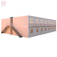 China Zontop light steel flat pack  prefabricate  low cost light steel  prefab home container house for sale