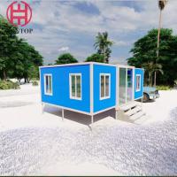 China Fast Build Expandable Prefab Homes Butterfly Container House for sale