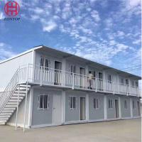 China Zontop Low Cost High Quality 20ft  Glass Foldable Tiny Folding Install  Modern Hotel Two Story Steel  Prefab Container H for sale