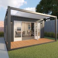 China Zontop Modern Luxury  Easy Assemble Steel Prefabricated 2 Story  Flat Pack Build  Prefabricated 40Ft Container House for sale