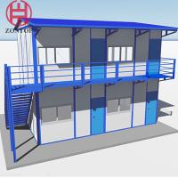 China Zontop Newest Design Earthquake Hurricane Protection Safe K-Style Construction Warehouse Prefab Modular  House for sale